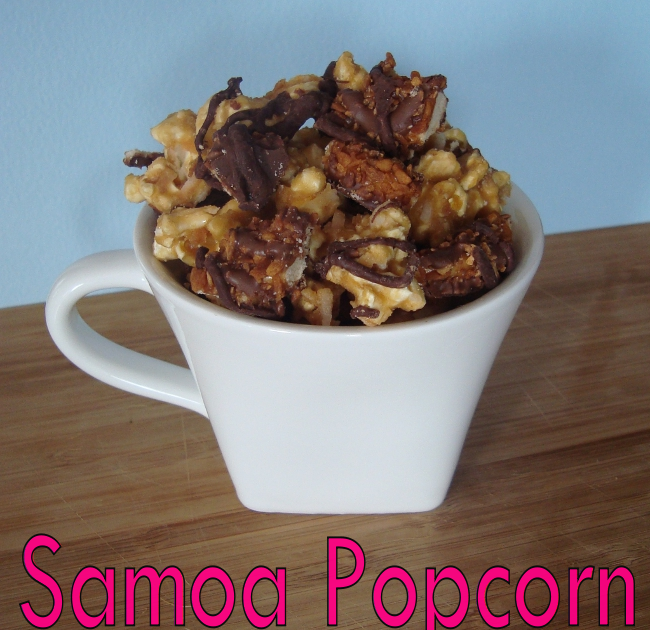 Samoa Popcorn ~ Dip it in Chocolate