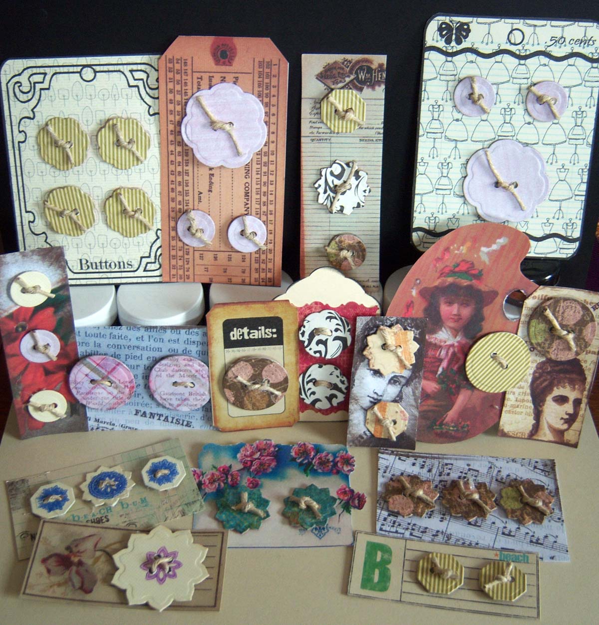 Shoregirl's Creations: Cardboard Buttons Tutorial