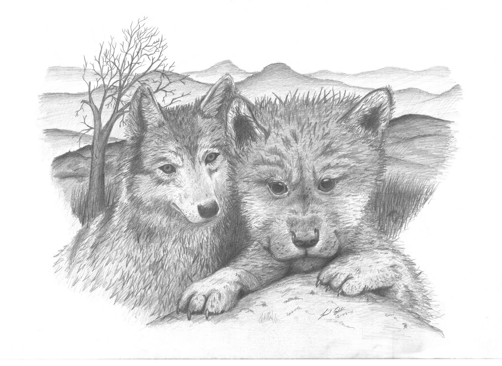 Sam Eggleton's Art: Wolf Cubs
