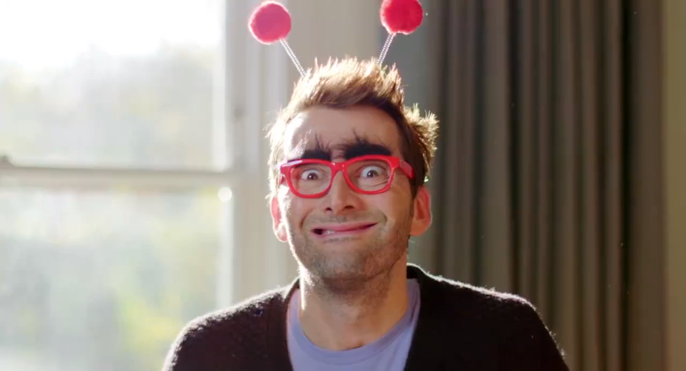 VIDEO & PHOTOS: David Tennant Supports Comic Relief's Make Your Face ...