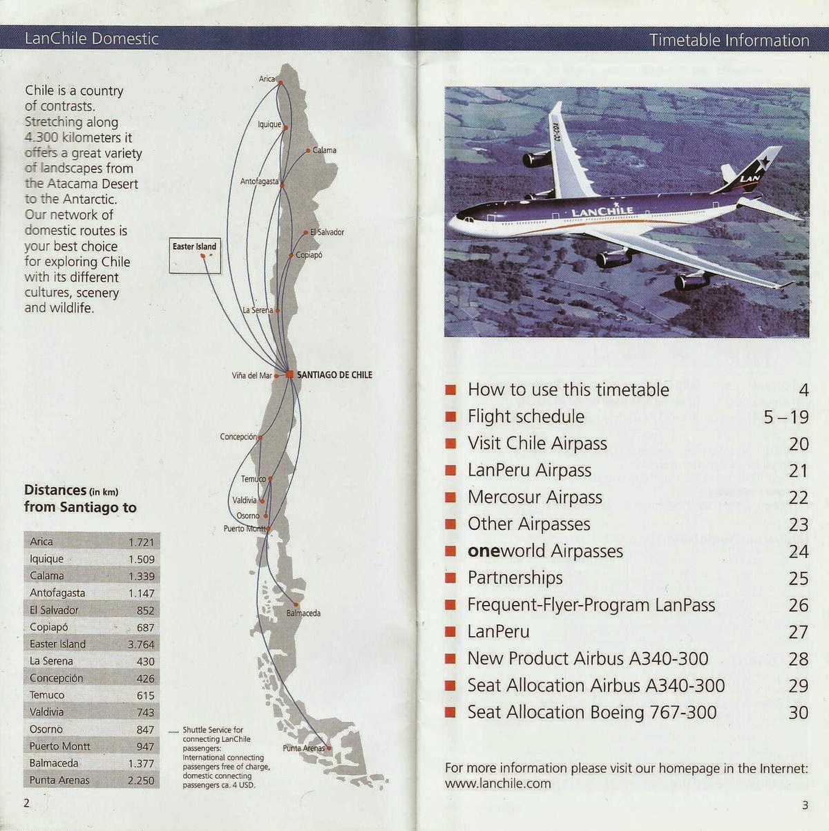 Airline memorabilia: Lan Chile (2001)