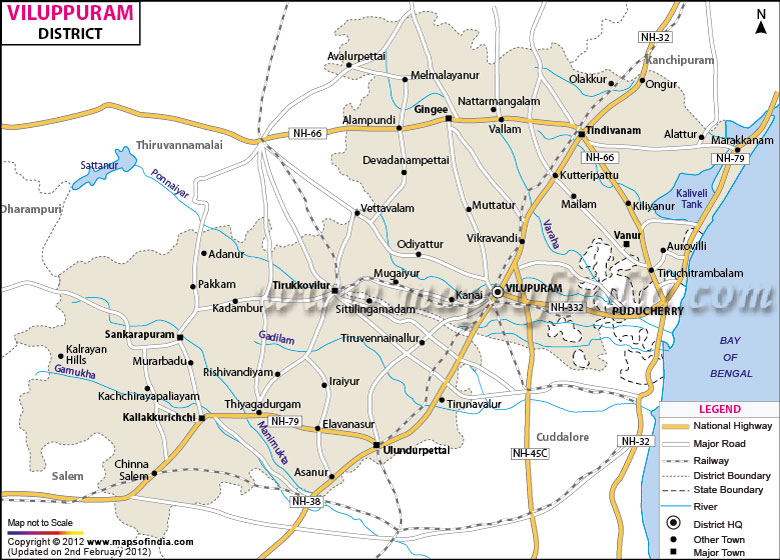 Viluppuram District Information, Boundaries and History from Shankar ...