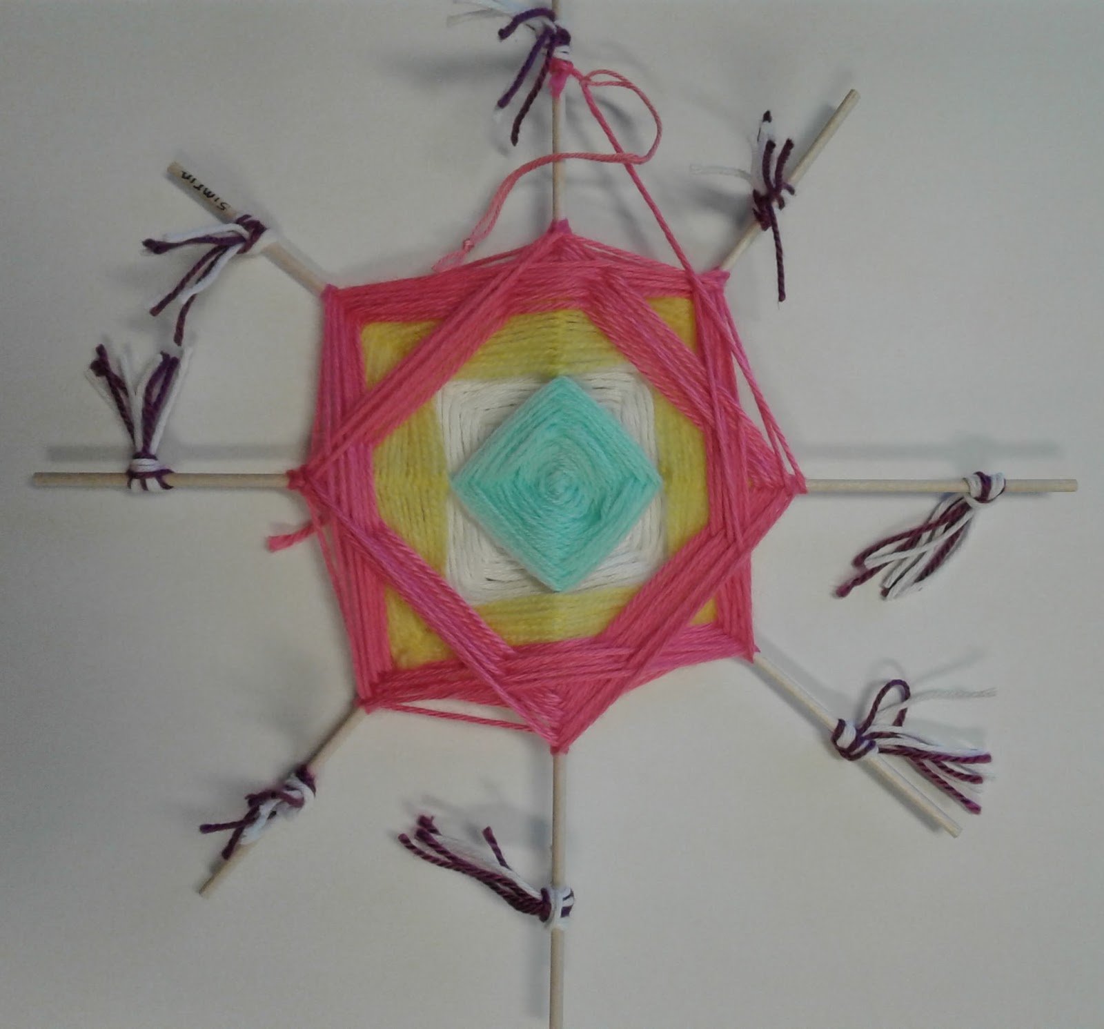 a faithful attempt: Weaving: Ojo de Dios or God's Eye Craft
