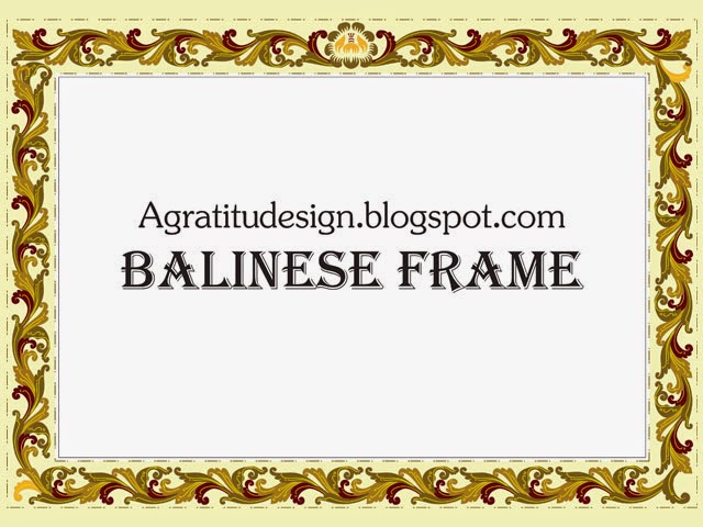 Vector Design of Balinese Carving | Agratitudesign Impression