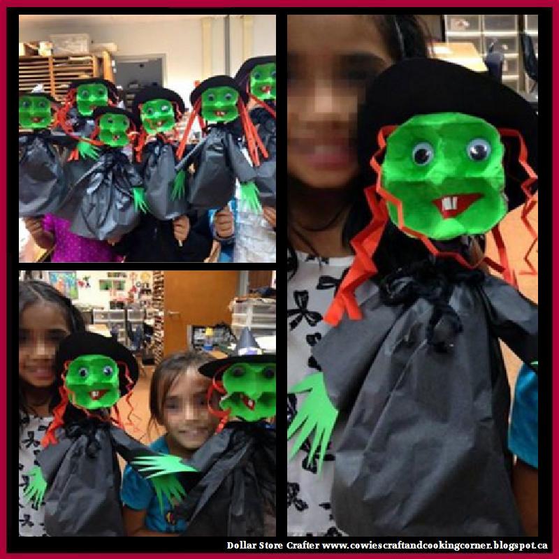 Dollar Store Crafter: Egg Carton Witch Puppet