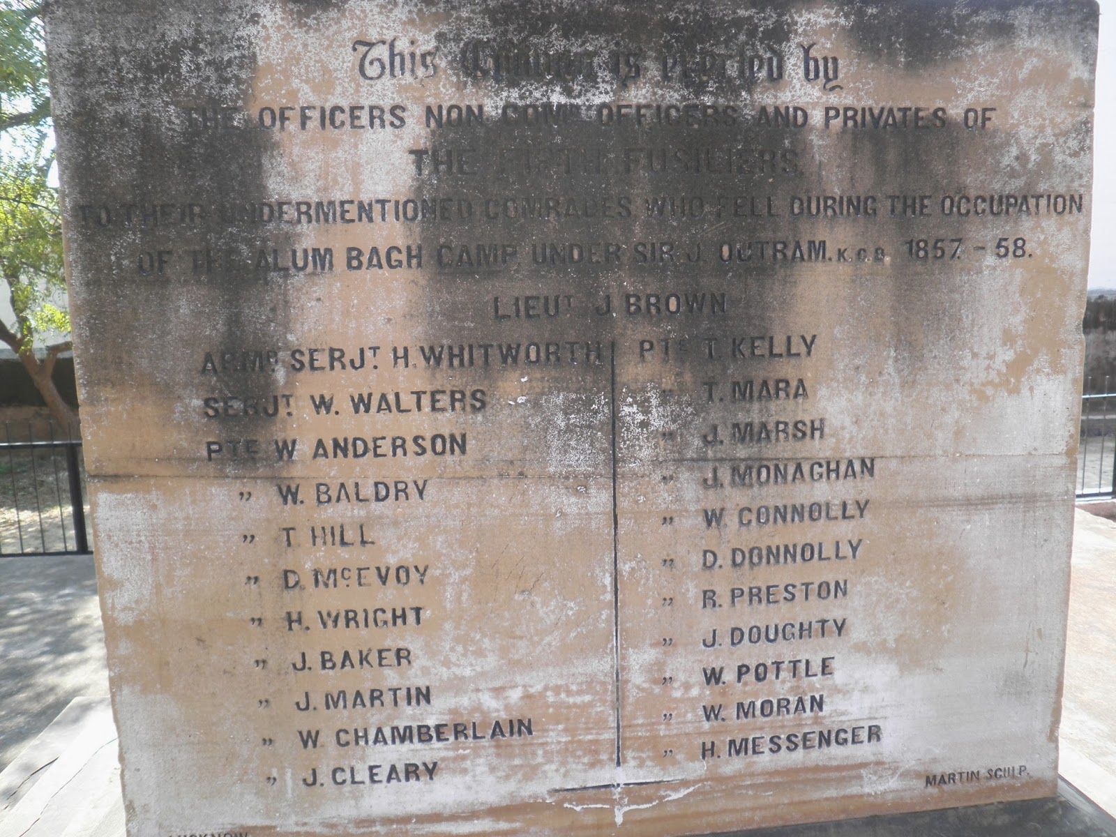 Colonial Lucknow: 1857 mutiny memorial at Bargawan Village