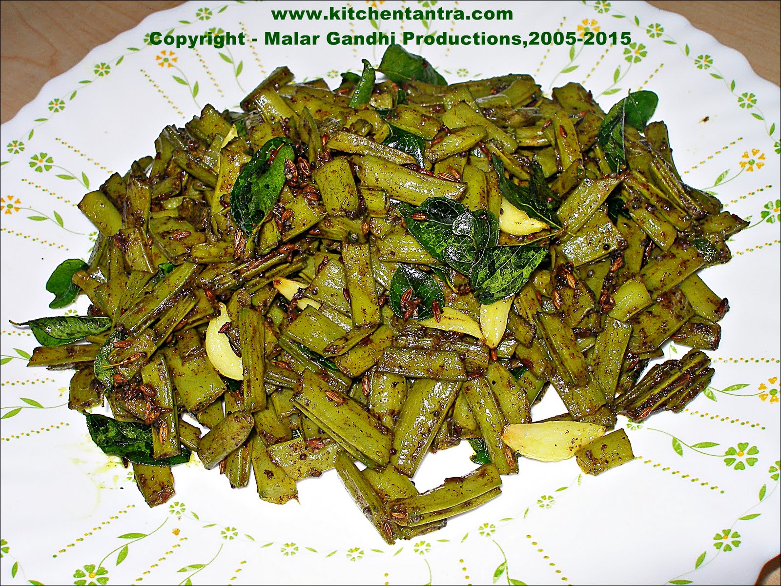 Cluster-Beans Pepper Stir-Fry / Kothavarankai Milagu Varuval | Kitchen ...