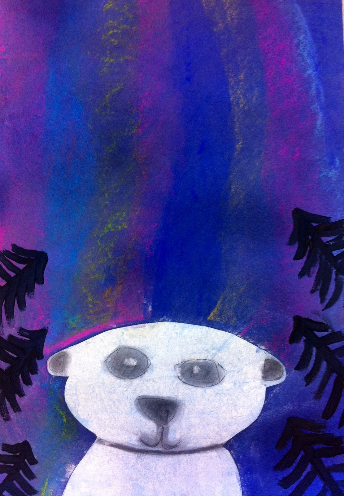 Expression of Imagination: "Polar Bears Under the Northern Lights" by ...