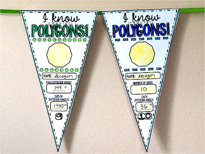 Scaffolded Math and Science: Math Pennants are a fun way to show off ...
