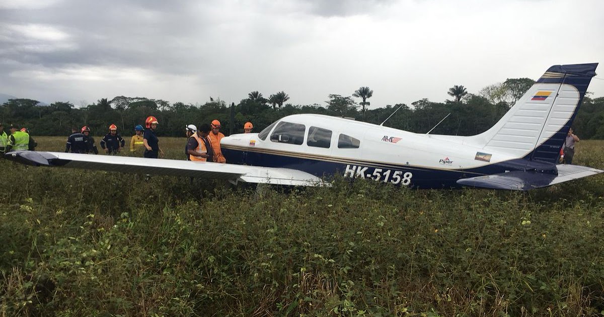 Avión Piper PA-28 aterrizó de emergencia en Villavicencio tras sufrir ...