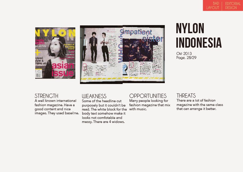 Bonjour !: Bad & Good Layout Magazine Analysis