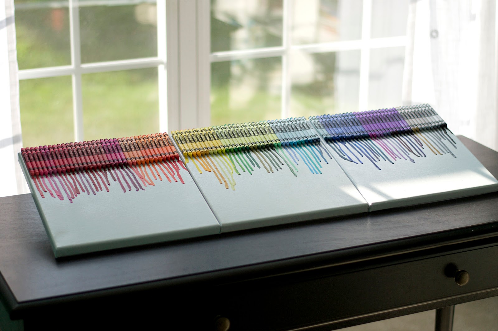 Melted Crayon Canvas Art