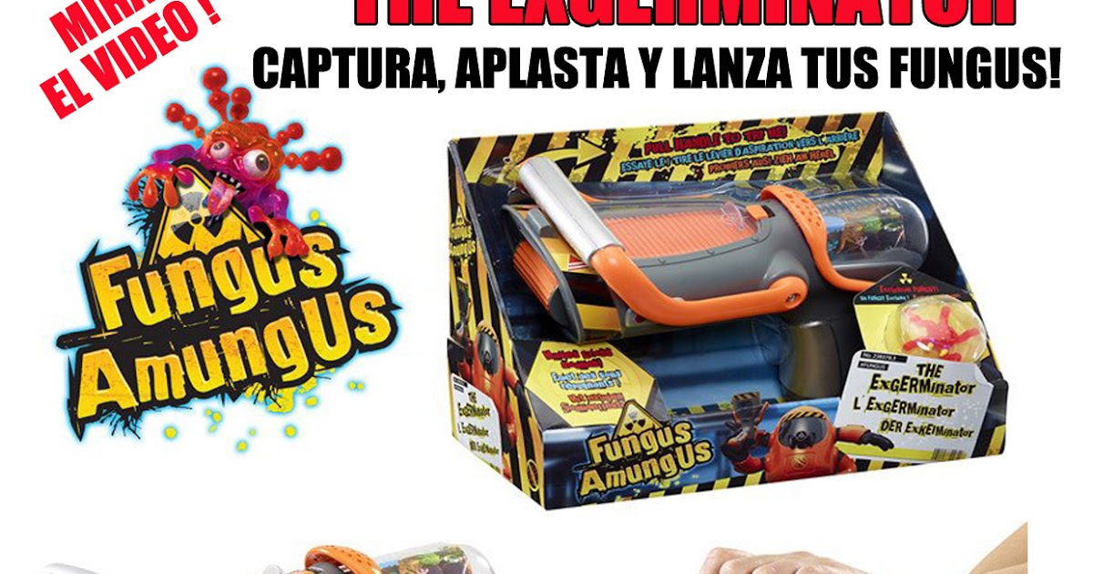 Juguetería León: FUNGUS AMUNGUS THE EXGERMINATOR ATRAPA Y LANZA CON ...