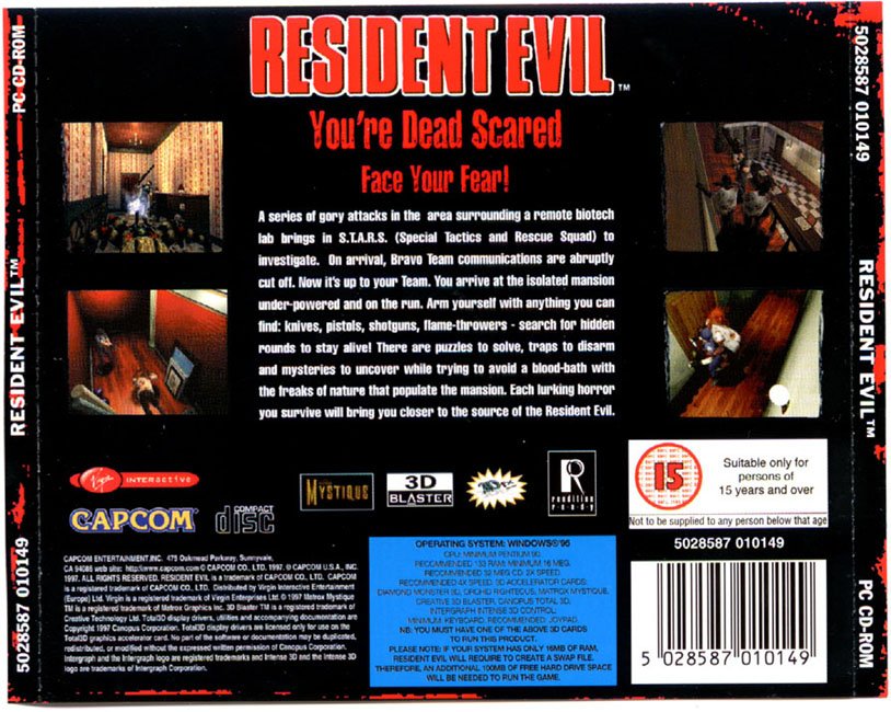 Total Covers: PSX 1 - RESIDENT EVIL 1