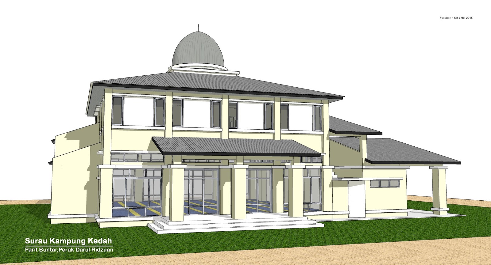 Cadangan Pelan Surau Al Najah Simpang 4, Kg Kedah, Parit Buntar Perak ...