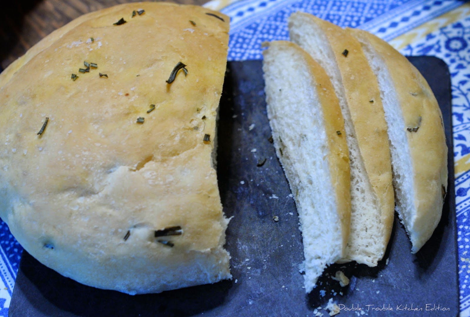 Double Trouble Kitchen Edition: Rosemary Bread