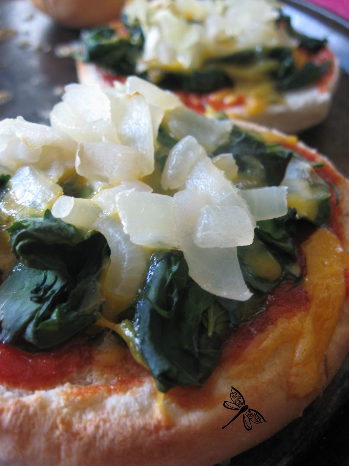 Libellule et ses spatules: Pizza au chou-gras