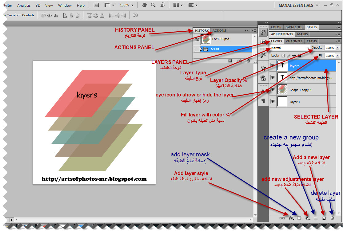 Arts Of Photos: Layers In Photoshop ( Lesson 7 part 2)