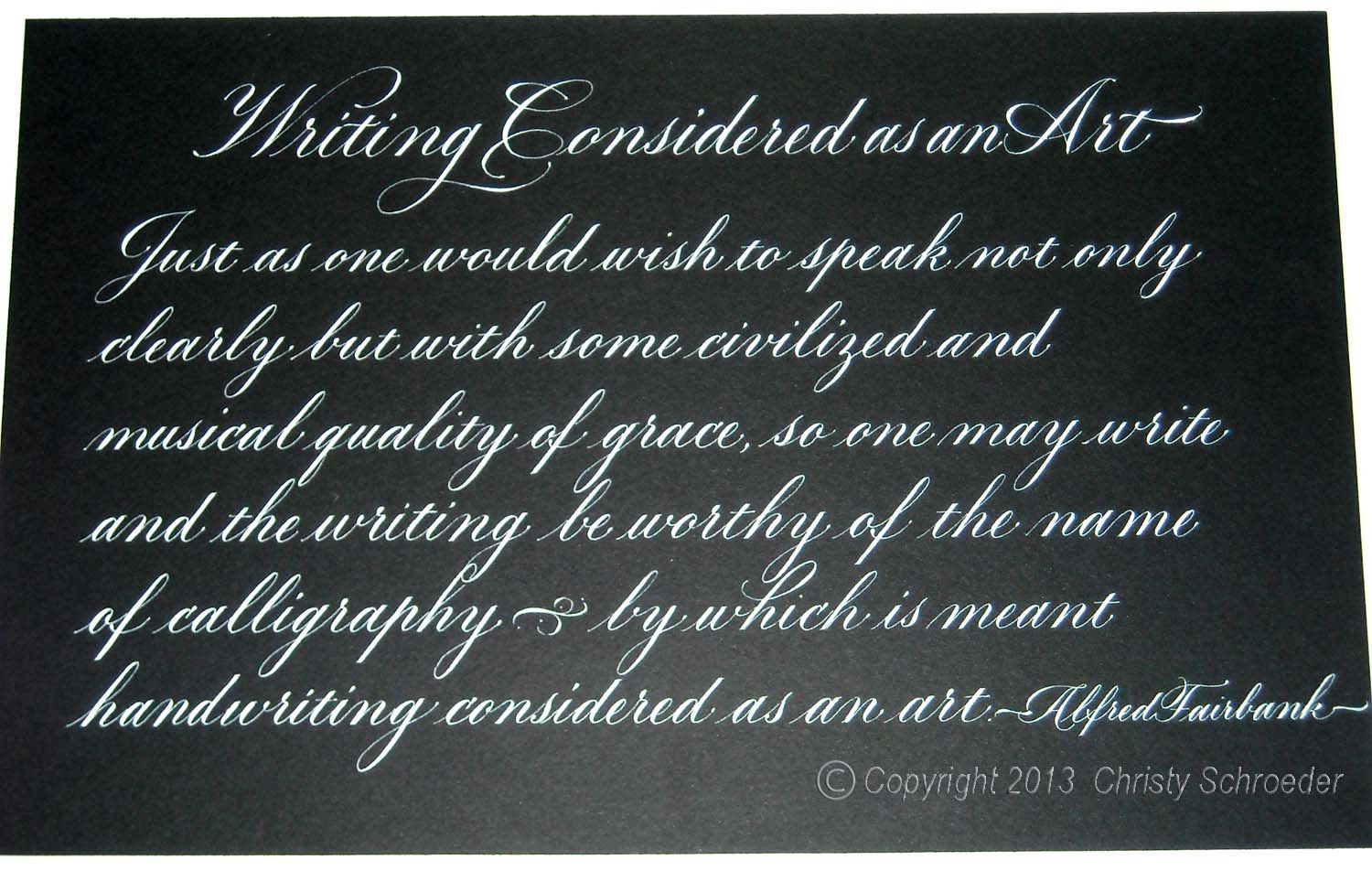 Splatters from the Inkwell: Copperplate Calligraphy—A New Teaching ...