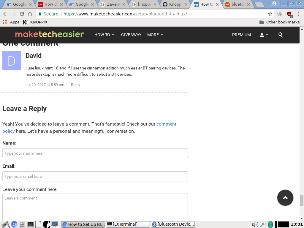 My journey with the Linux Operating System: Setup bluetooth in Linux ...