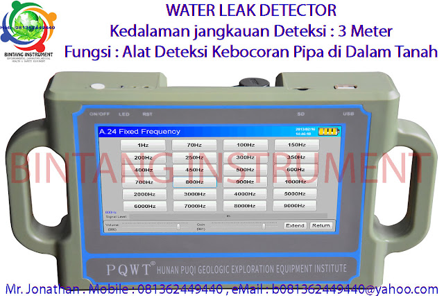 BINTANG INSTRUMENT : WATER LEAK DETECTOR, ALAT PENDETEKSI KEBOCORAN ...