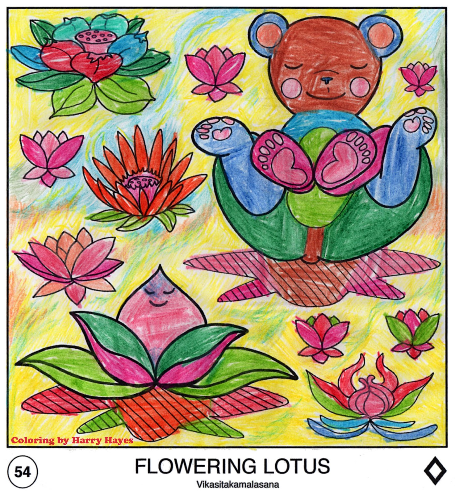 Yoga Teddy Bear: A Flowering Lotus in Honor of Mothers Everywhere