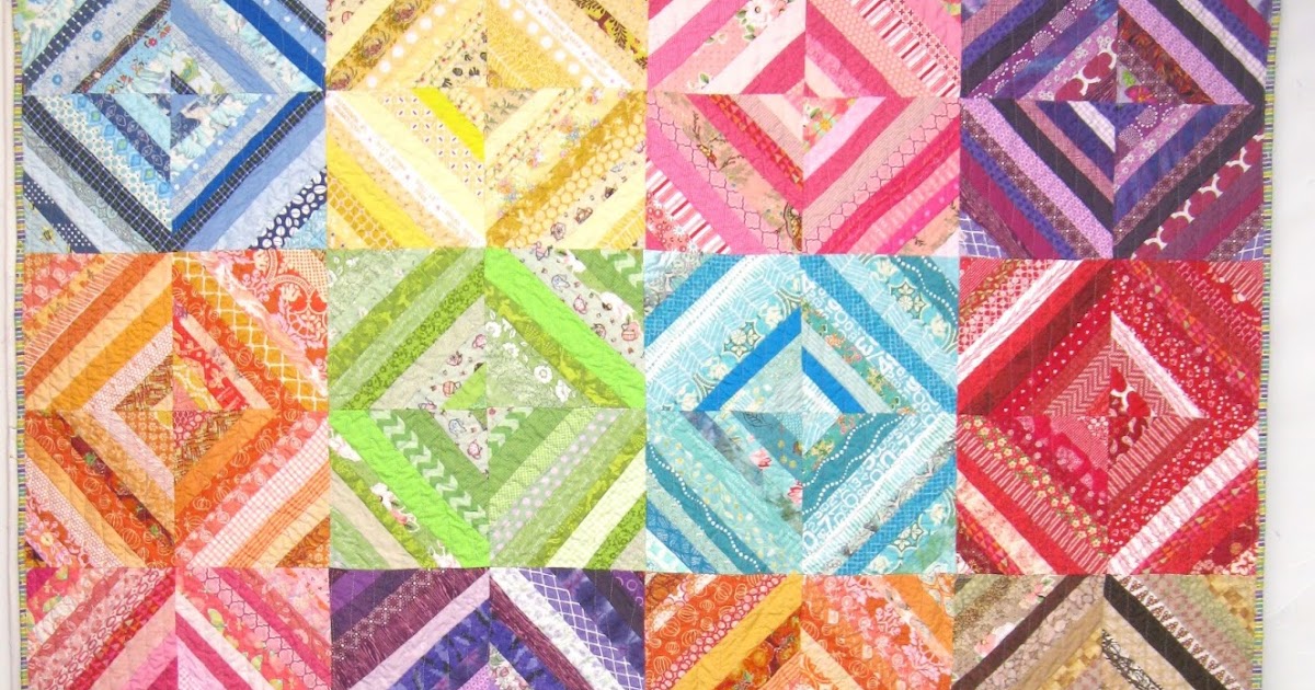 CRAZY BY DESIGN: Rainbow Strings Quilt Finished