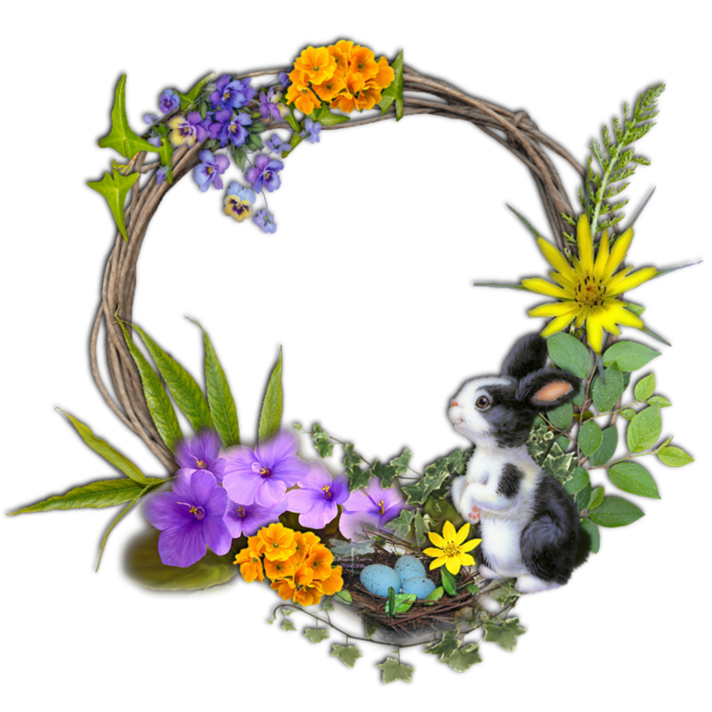 ForgetMeNot: Easter cluster frames