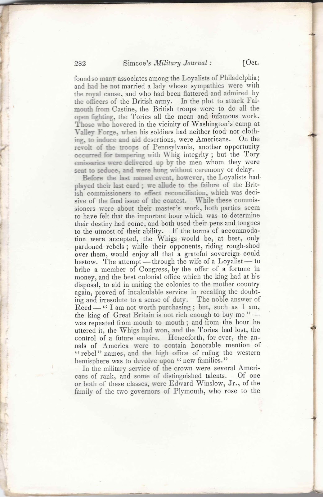 Heirlooms Reunited: 1844 Article about Loyalists in the journal "North ...