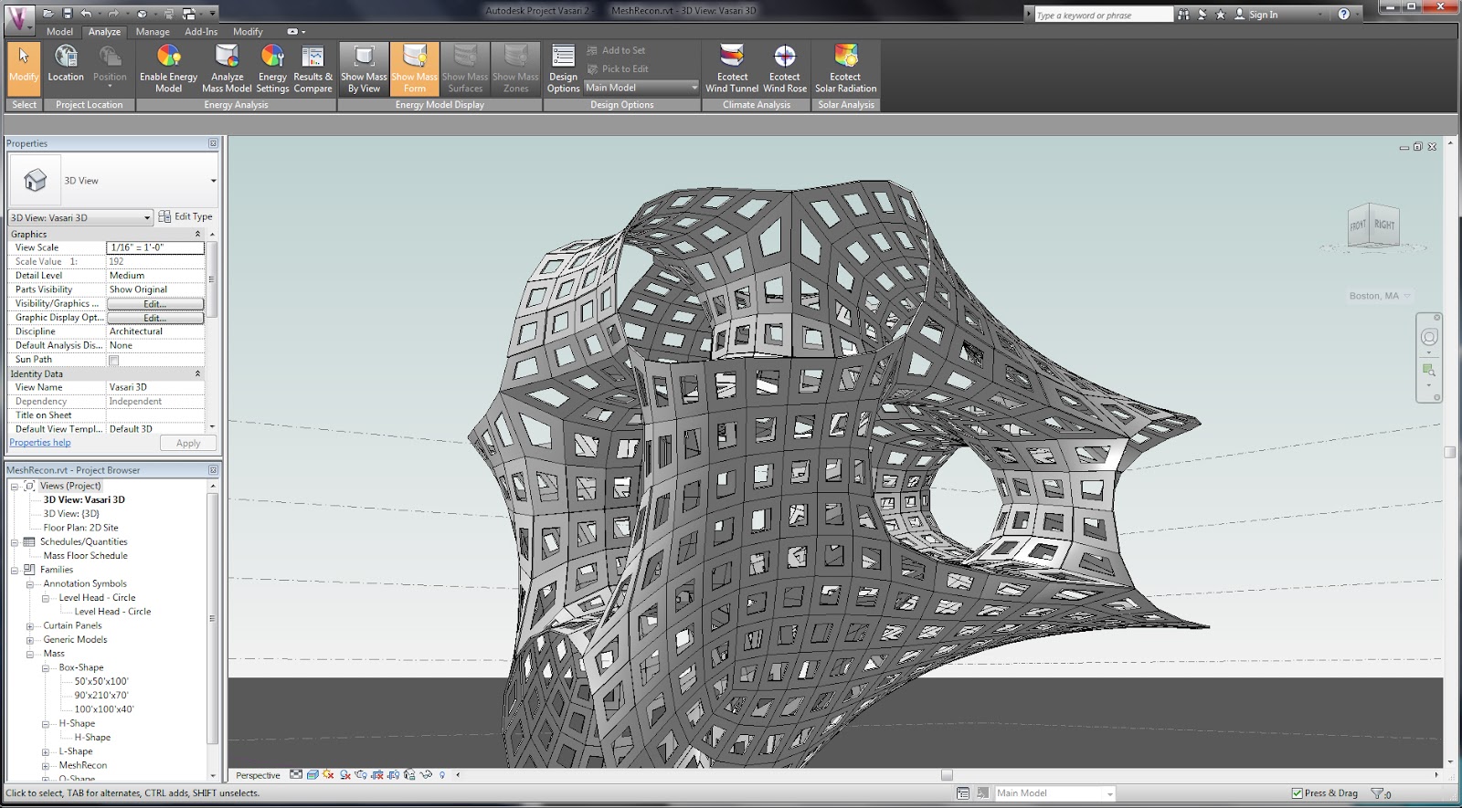 The Proving Ground by Nathan Miller: Revit API: Mesh Reconstruction