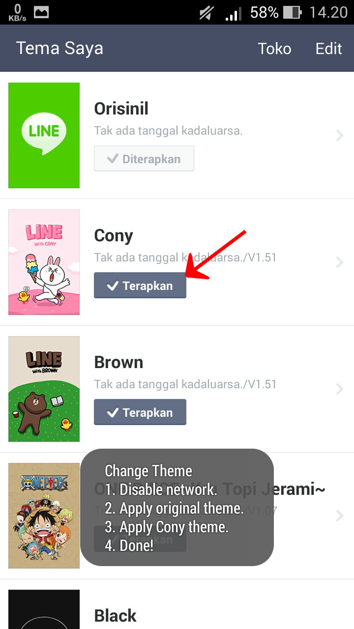 CARA MEMASANG TEMA BERBAYAR DI LINE TANPA HARUS MEMBELINYA DENGAN KOIN ...