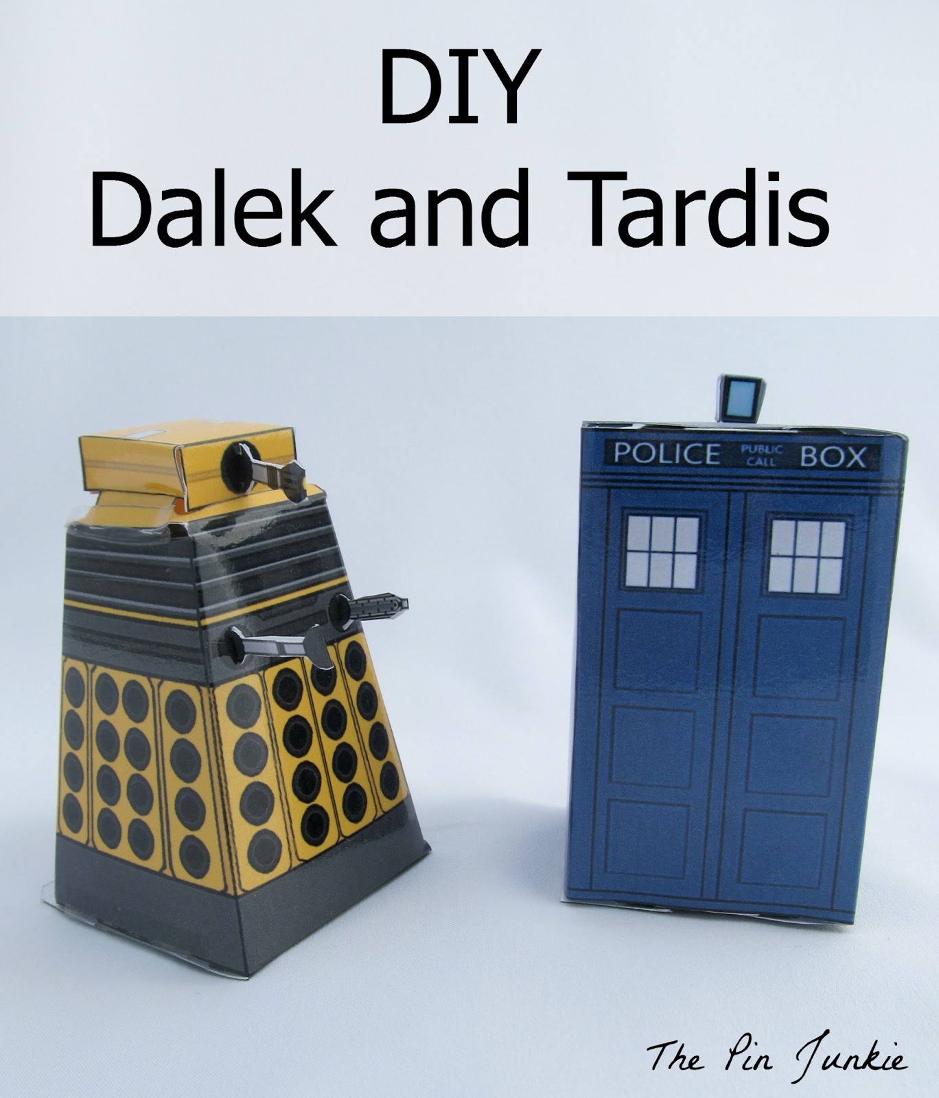 DIY TARDIS and Dalek Doctor Who Paper Crafts