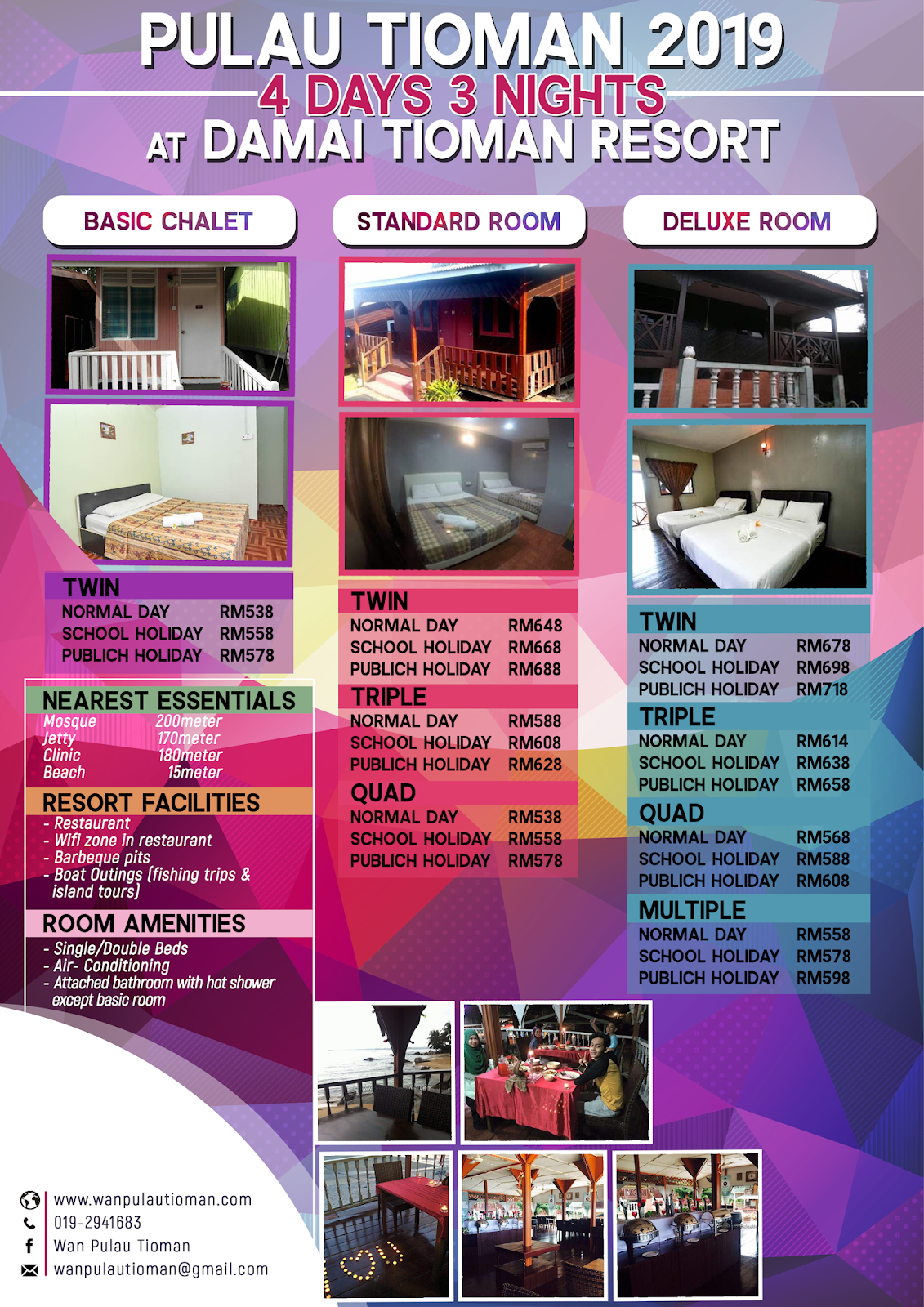 Pakej Percutian 4 Hari 3 Malam Ke Pulau Tioman - Damai Tioman Resort ...