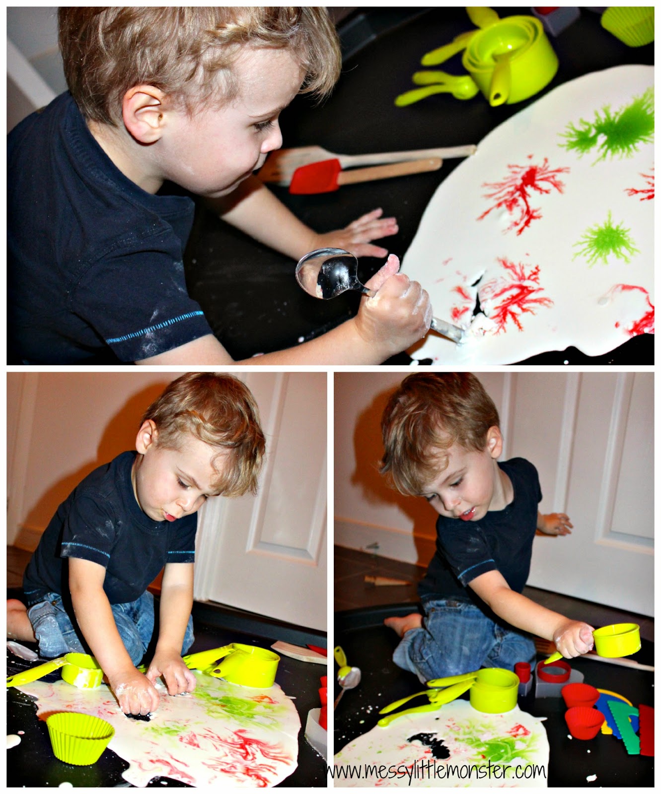 How to make gloop - an easy 2 ingredient sensory play recipe - Messy ...