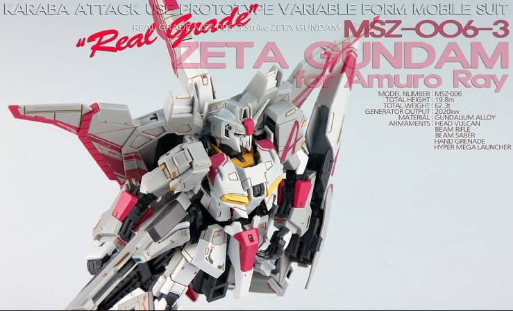 GUNDAM GUY: RG 1/144 MSZ-006-3 Zeta Gundam Unit 3 - Painted Build