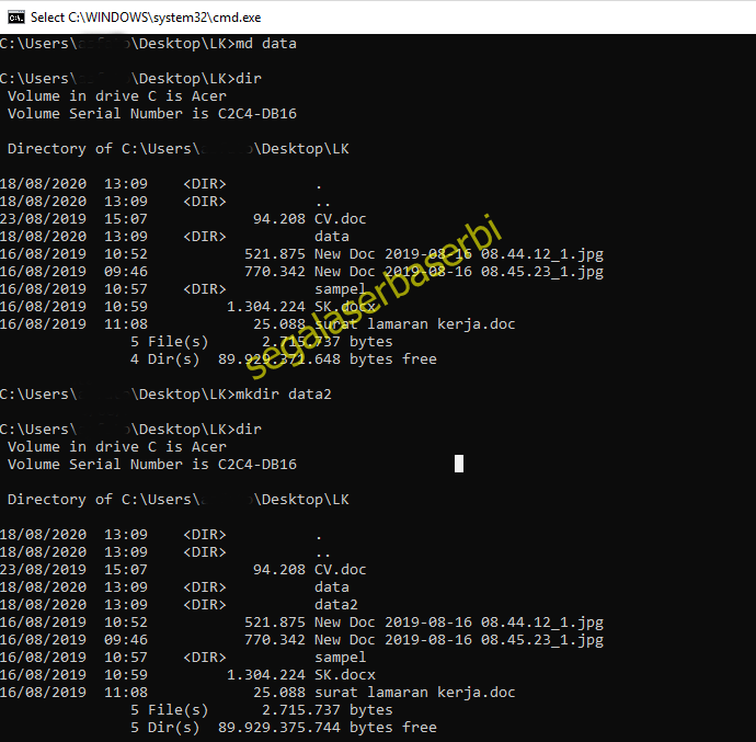 Mengenal Perintah Internal DOS - SERBA SERBI