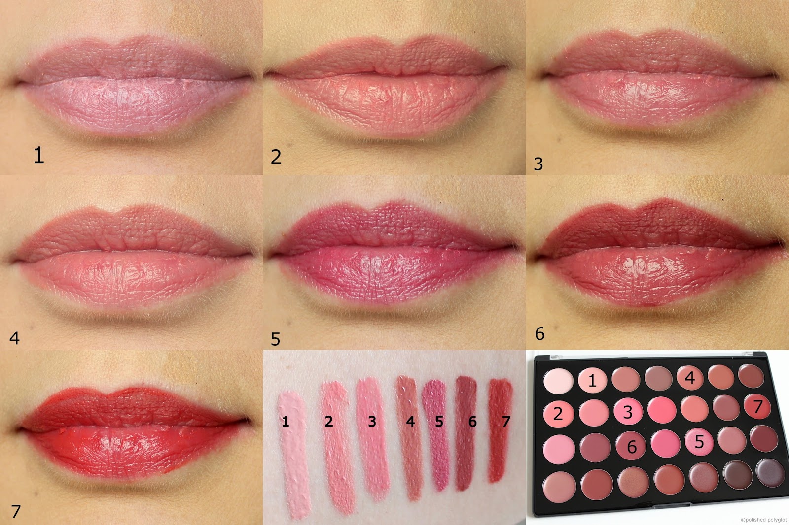 My first lipstick palette ♥ / Polished Polyglot