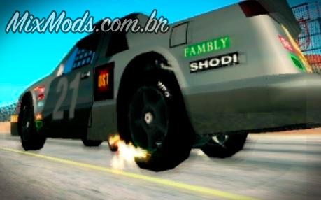 Mods GTA San Andreas: Mod Sair fogo no escapamento