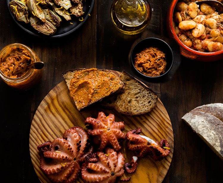 Greek Meze (Mezethes) - WILD GREENS & SARDINES