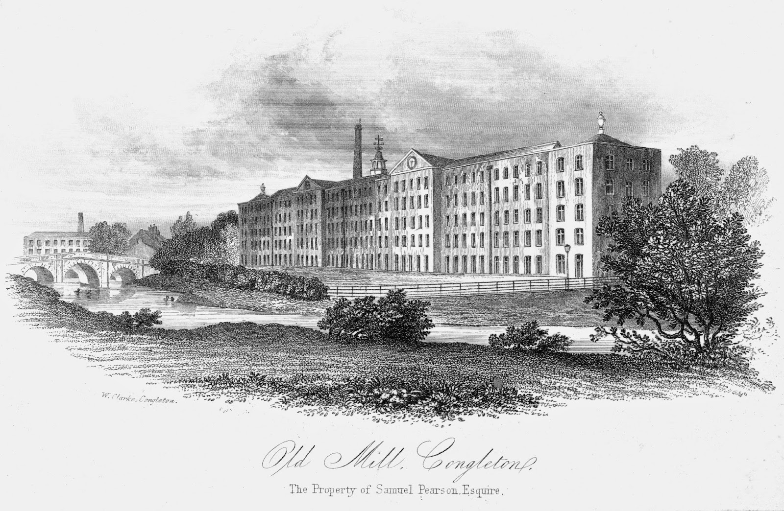 Andrew Simpson: Silk Mills and workman's cottages, down by the river ...