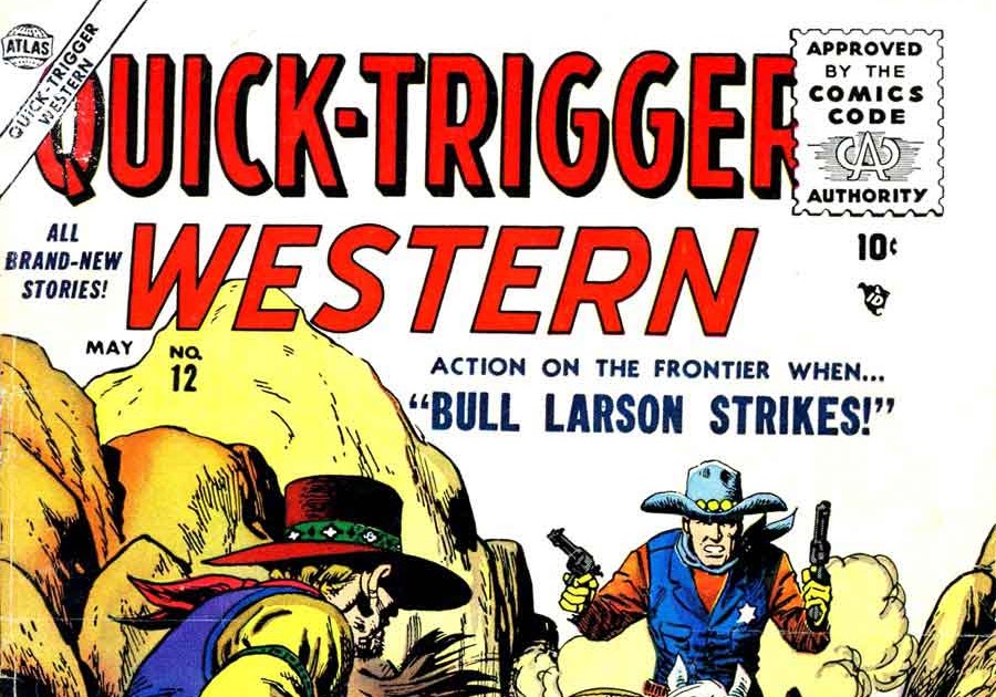 Quick-Trigger Western #12 - Matt Baker art - Pencil Ink