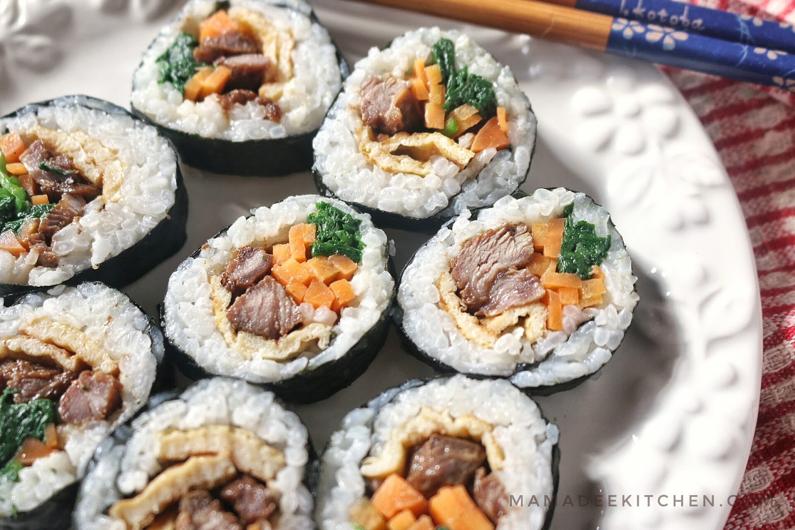 mamadee's kitchen: Kimbap / gimbap Korean sushi