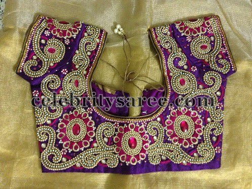 Latest Kundan Work Blouses - Saree Blouse Patterns