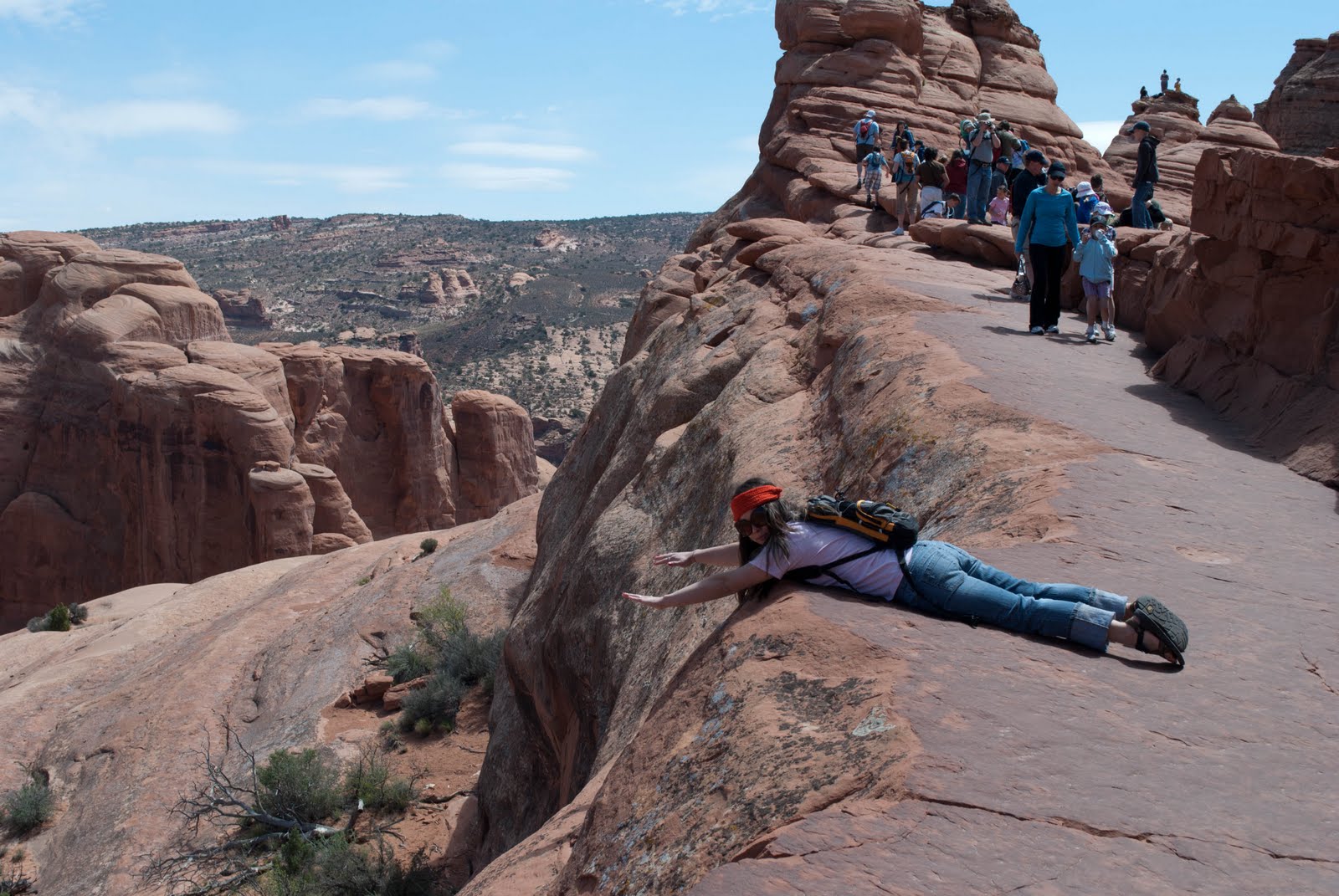 husband and harmony: Delicate Arch in Moab