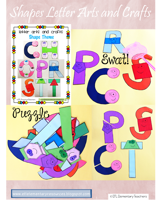ESL/EFL Preschool Teachers: Letters arts and crafts Collection