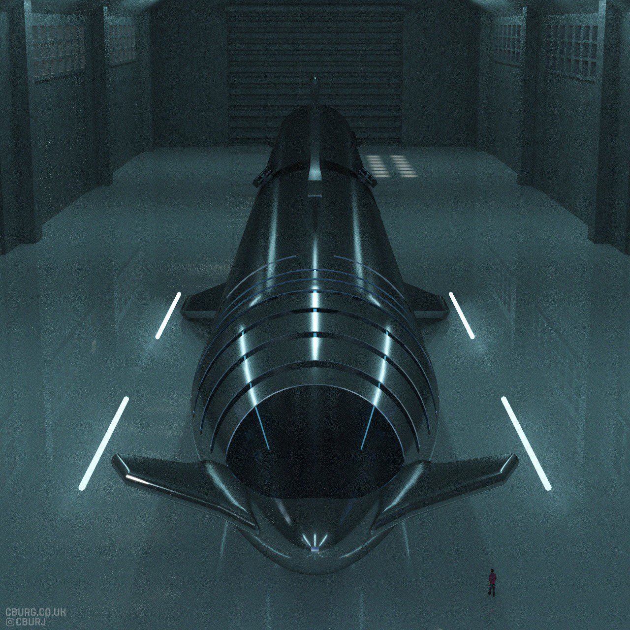 SpaceX Starship & Super Heavy in hangar by Charlie Burgess | human Mars