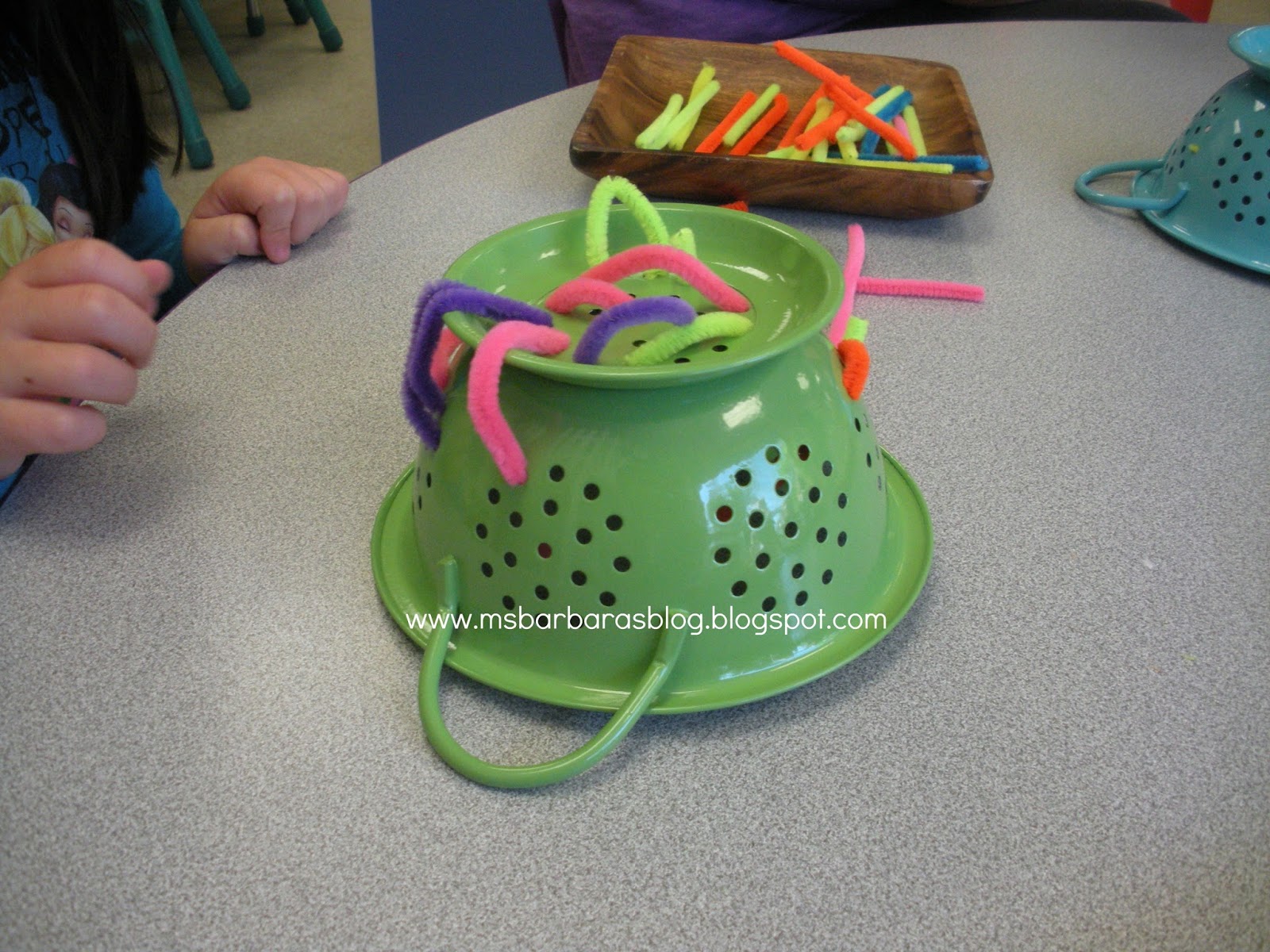 For the Children: Fun Fine Motor Skill Practice: Mini Colanders and ...