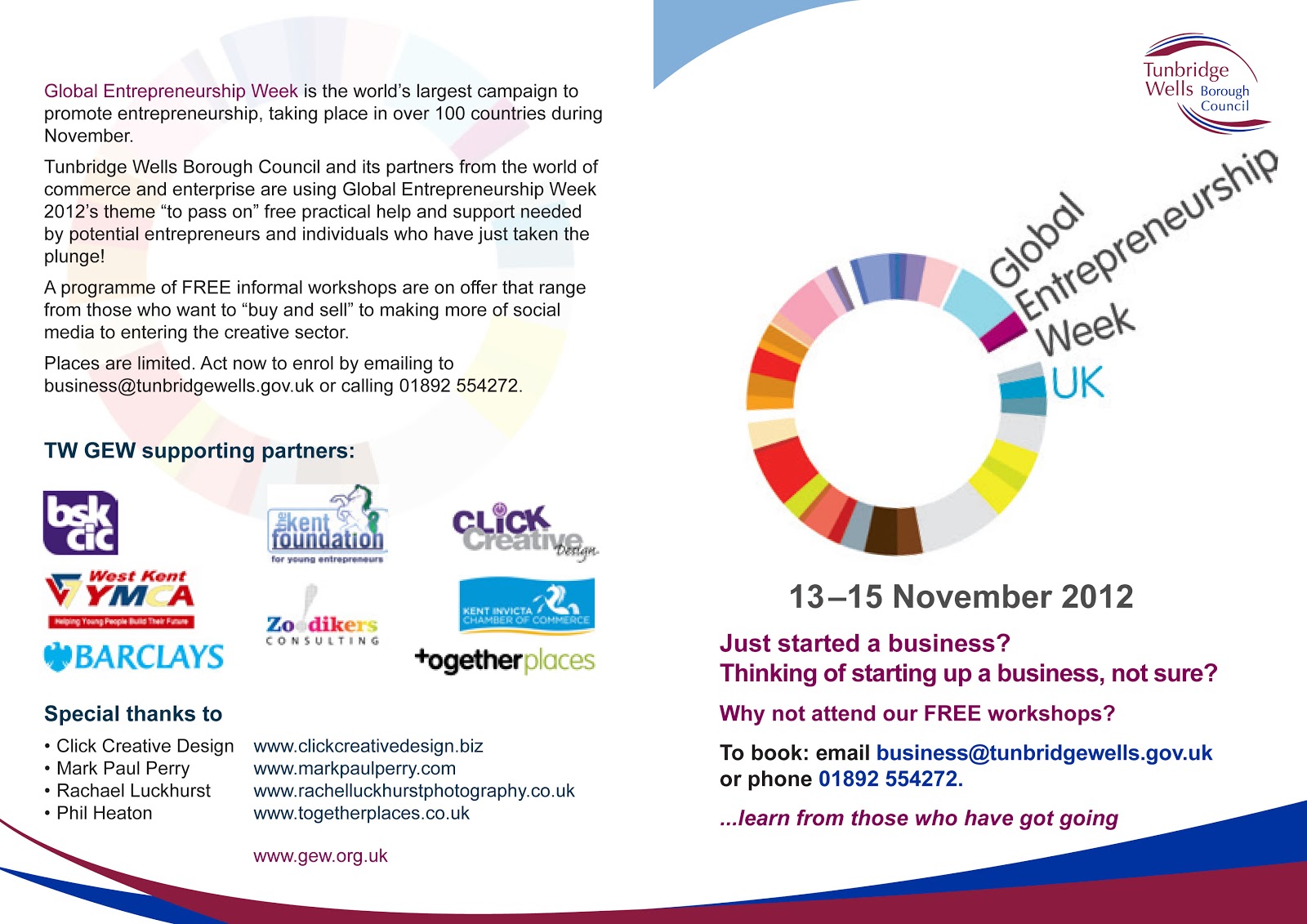 Kent Creates: Creative Opportunities for Global Entrepreneur Week