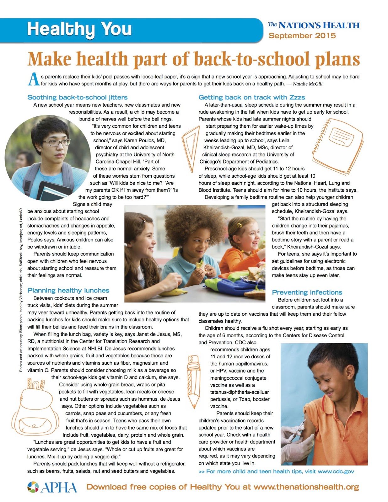 King Connections 2016-17: Keep them Healthy and In School!