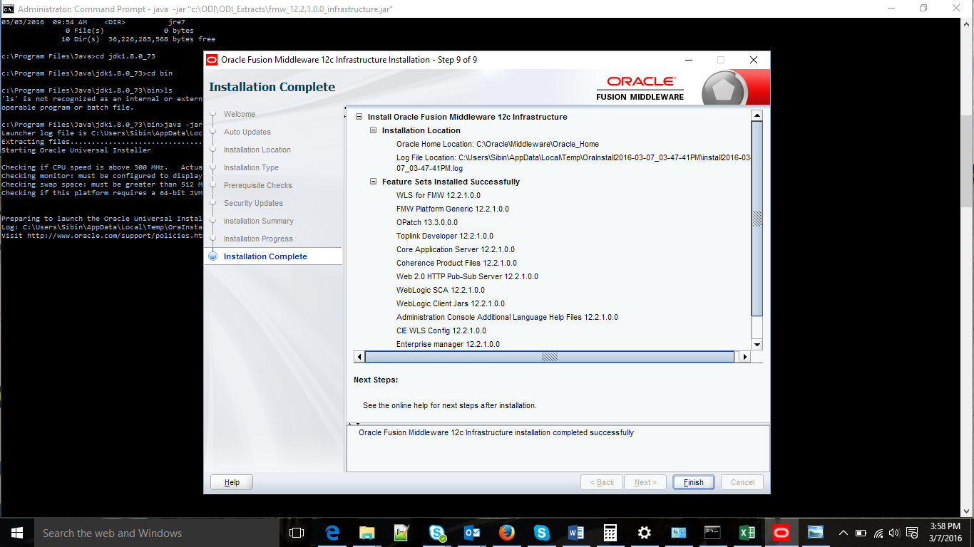 Exploits in Hyperion: Oracle Data Integrator 12c– Install steps